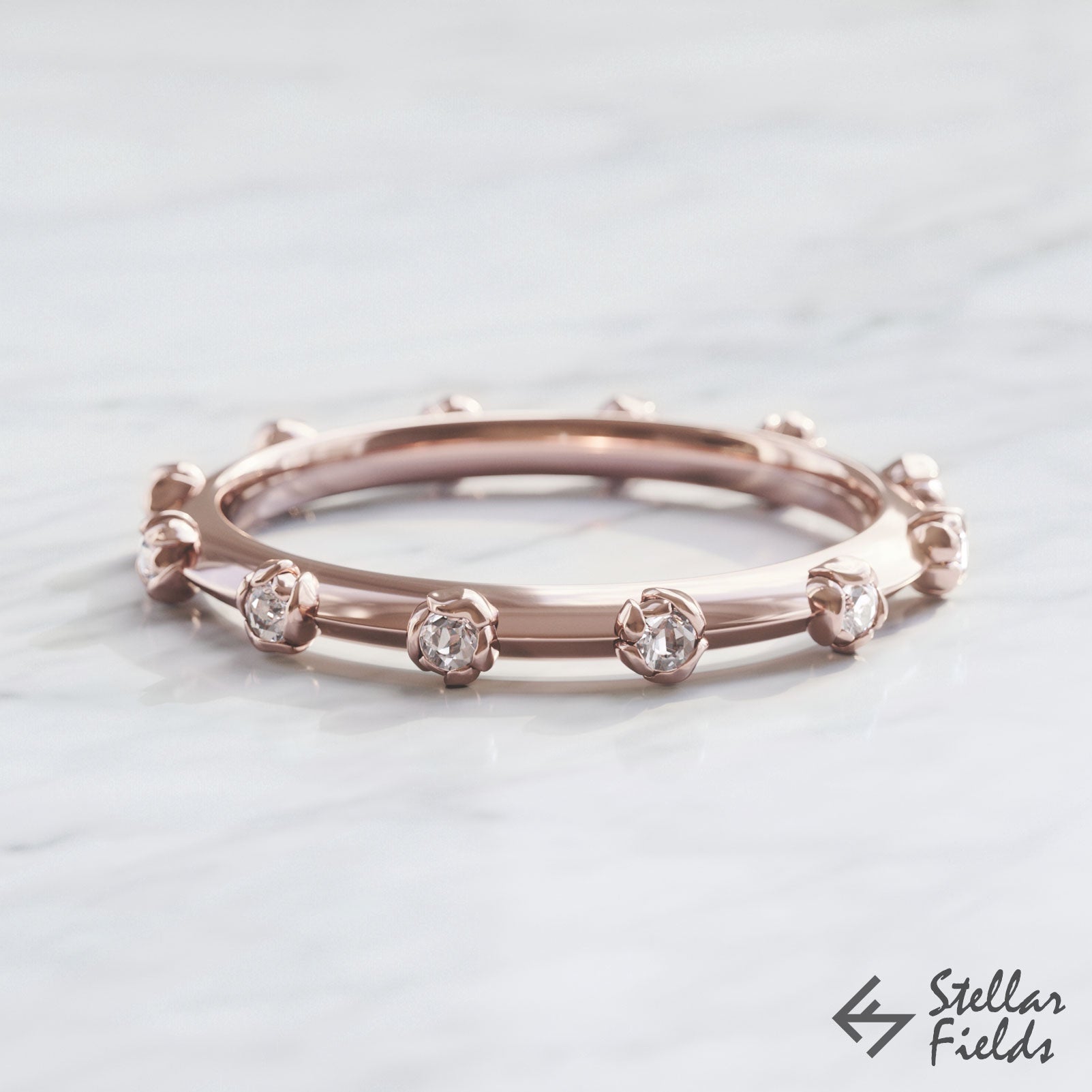 flower eternity ring